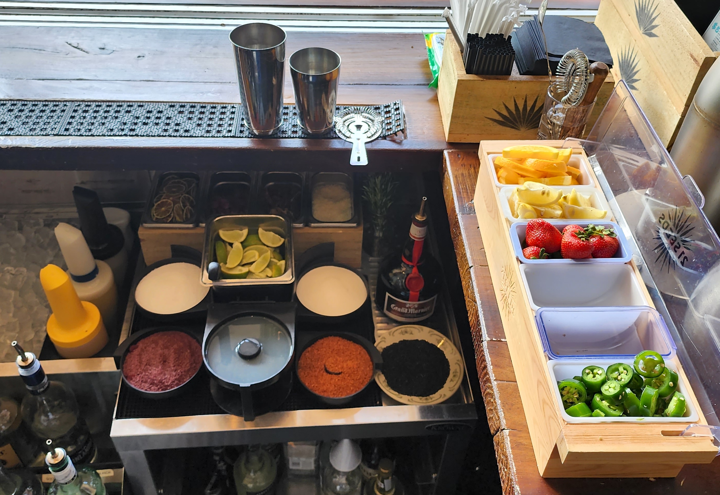 Rocco's Tacos & Tequila Section Setup