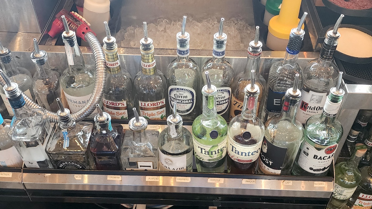 Rocco's Tacos & Tequila Section Setup